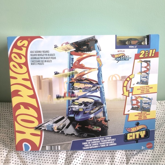 Mattel | Toys | Nwt Hot Wheels City Transforming Race Tower | Poshmark